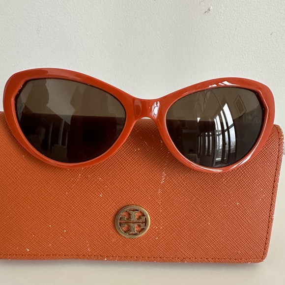 Tory Burch | Accessories | Tory Burch Orange Sunglasses | Poshmark